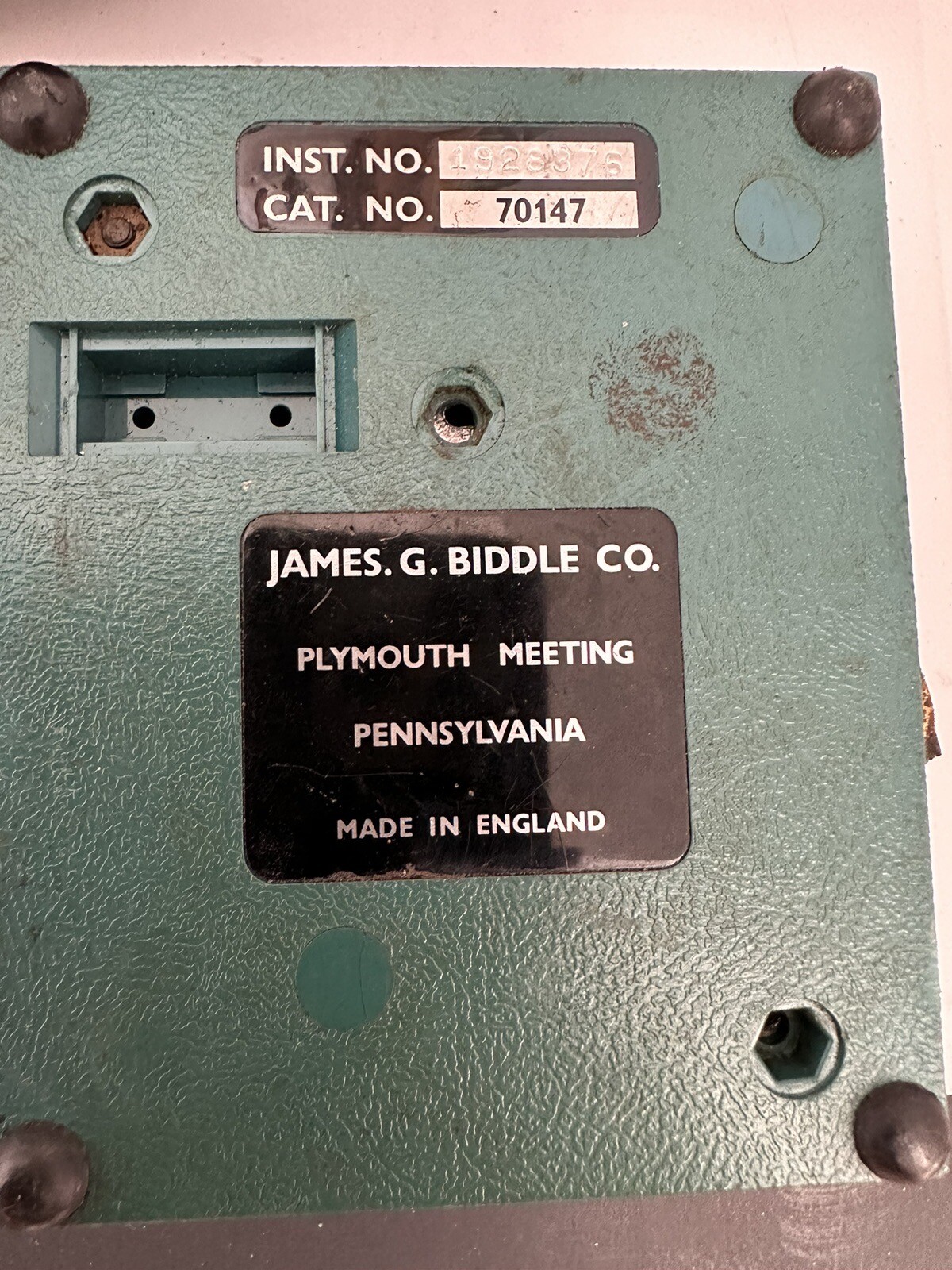 Biddle Instruments Megger WM6 Insulation Continuity Tester (UNTESTED ...