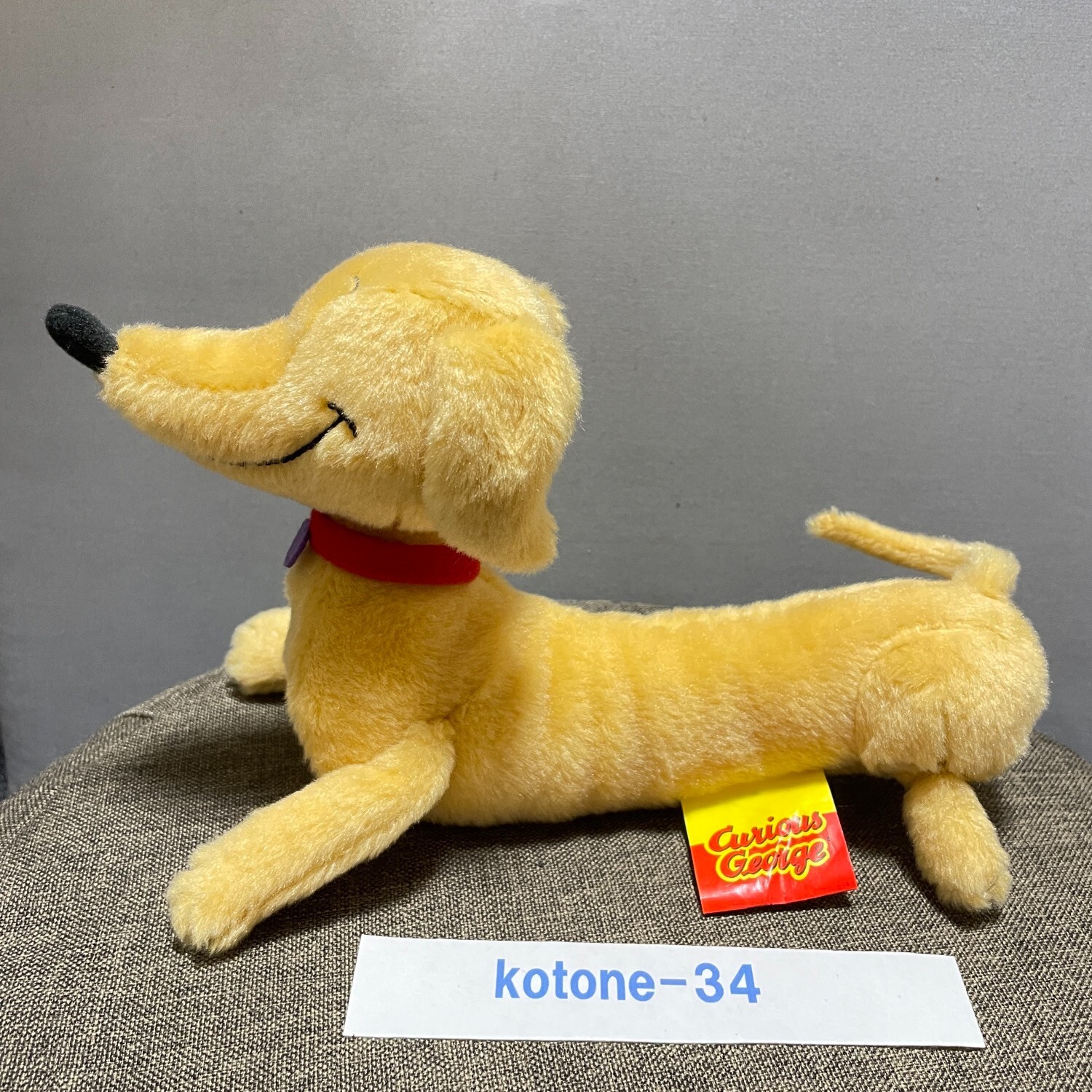 Curious George Hundley Plush Doll stuffed cute Dog Dachshund from JAPAN ...