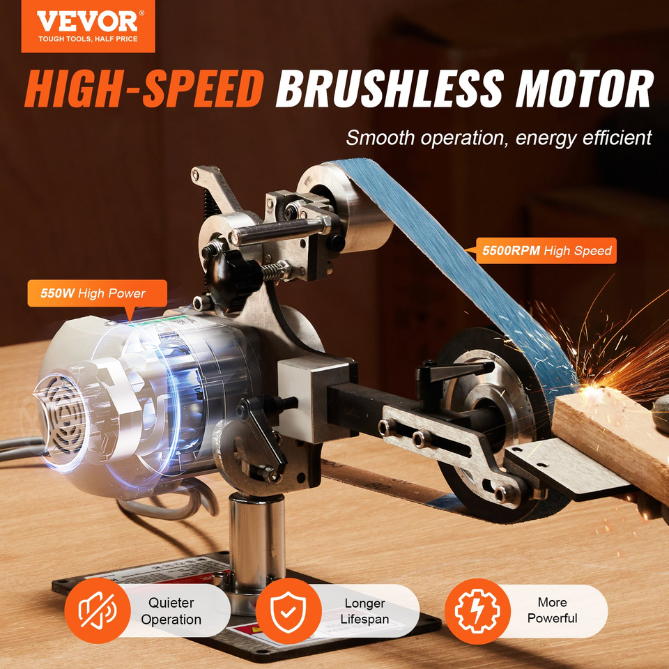 Belt Grinder Sander 30x1" 550W VFD Variable Speed Knife Making Tool | eBay