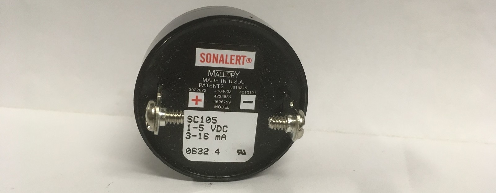 Mallory Sonalert SC105 1-5vdc Medium Loudness 60-75dB 3-16mA Freq.1900 ...