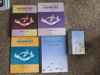 Harold Jacobs GEOMETRY 3rd Edition Student Teacher Guide Test DVD ...