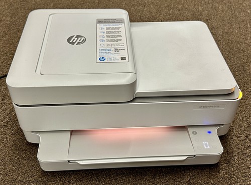 HP ENVY Pro 6458 All-in-One Color Inkjet Printer (White - Used ) Tested ...