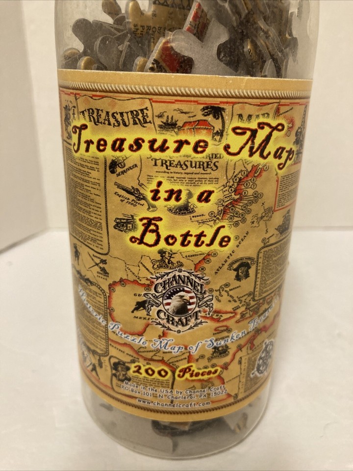 Treasure Map In A Bottle Jigsaw Puzzle 200 Pieces Channel Craft ...