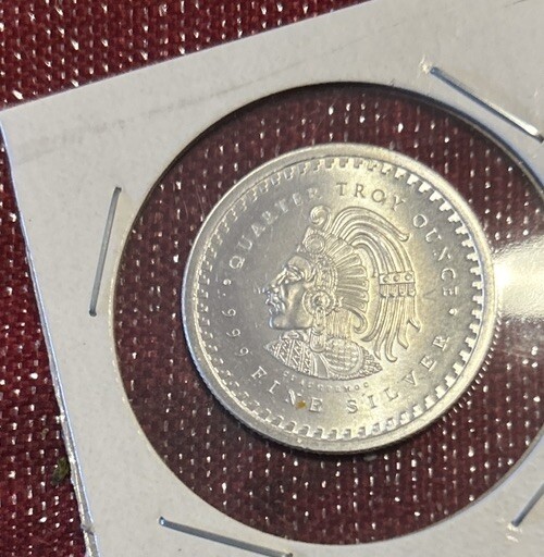 1/4 Troy Ounce .999 Fine Silver Round Aztec Mayan Calendar Collectible ...