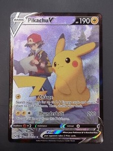 Pikachu V 2022 Sword & Shield: Lost Origin #TG16/TG30 Holo (Trainer ...