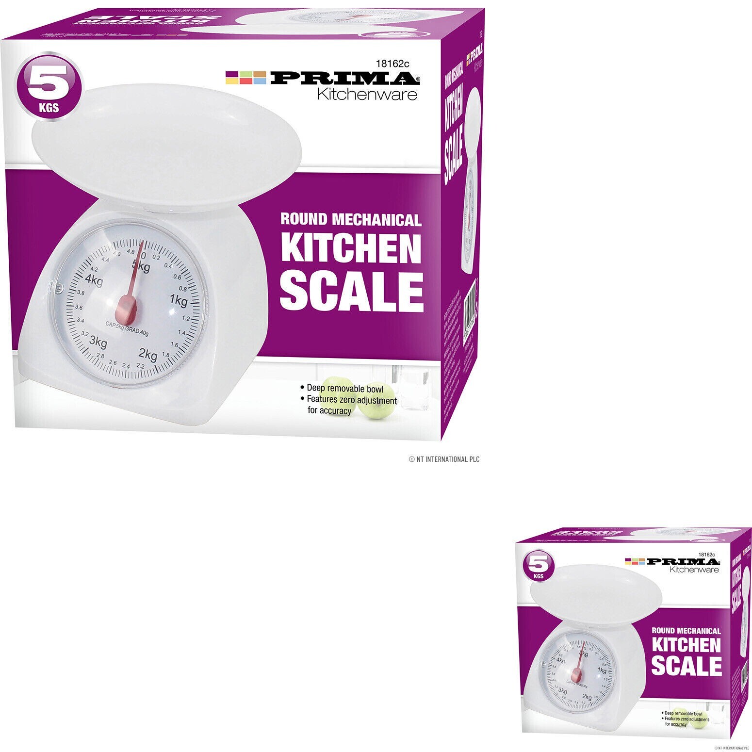 5KG KITCHEN SCALE WEIGHING COOKING FOOD WEIGHT ROUND MECHANICAL ...