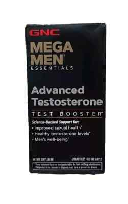GNC Mega Men Advanced Testosterone Test Booster 60 Capsules New Exp: 9/ ...
