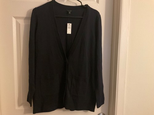 Talbots Cardigan Button Front Navy Blue Long Sleeve Pockets Small | eBay