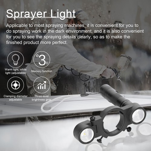 Spray Gun Lighting Adjustable LED Light Fits for Spray Guns Night ...