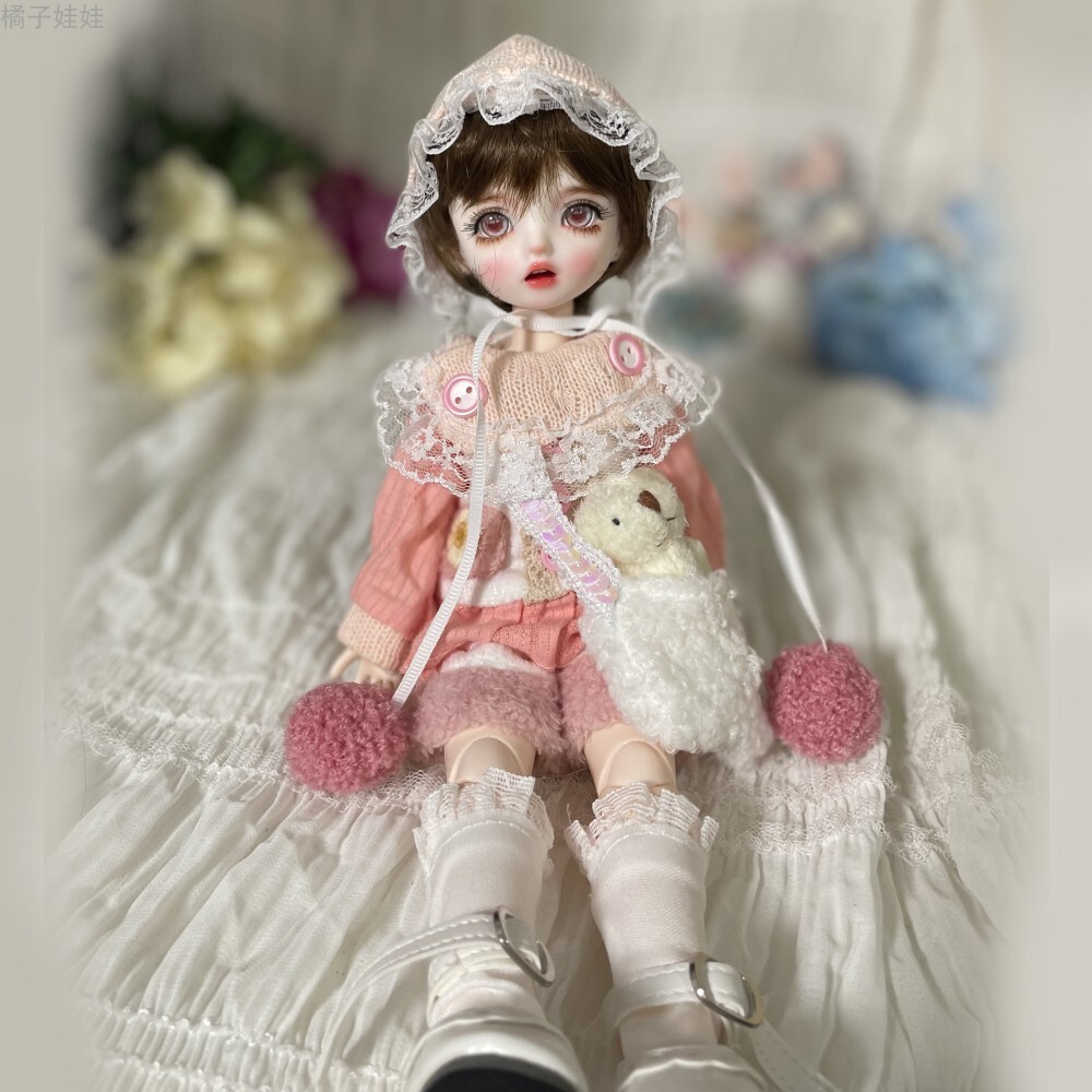 1/6 BJD SD DOLL Girl Boby 30cm Ball Jointed Doll + Eyes + Face Make up ...