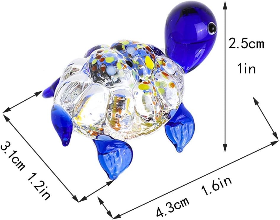 H&D HYALINE & DORA Handmade Mini Glass Sea Turtle Figurines Set of 6 | eBay