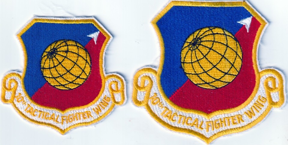 USAF AIR FORCE 10th Tactical Fighter Wing RAF Alconbury England 9.5 cm ...