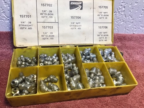 Champ Assorted Grease Fitting, 150 pcs approximately? 180 new | eBay