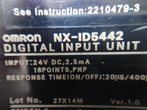 1PC New Omron NX-ID5442 Digital Input Unit NXID5442 In Box Expedited ...