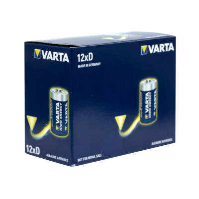 Varta HIGH ENERGY Industrial D size - BULK BOX OF 12 VAILR20-12 ...