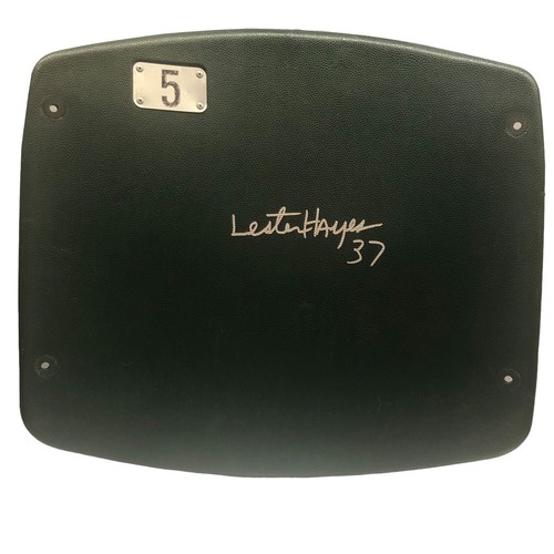 LESTER HAYES SIGNED AUTOGRAPH OAKLAND RAIDERS COLISEUM SEAT BACK ...