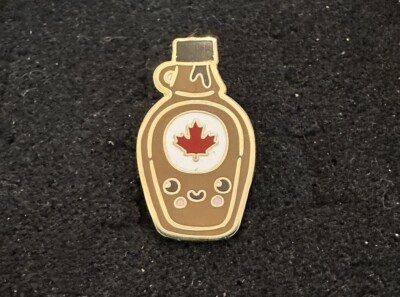 ROOTS CANADA Maple Syrup Enamel Pin Badge - Maple Leaf | eBay