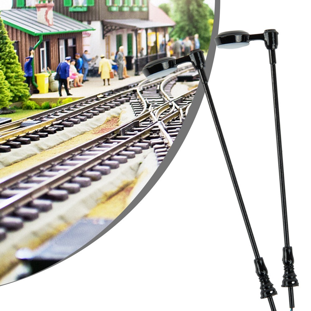 Bright LED OO Gauge Working Station Platform Lights Lamps 612 Pack Cool ...