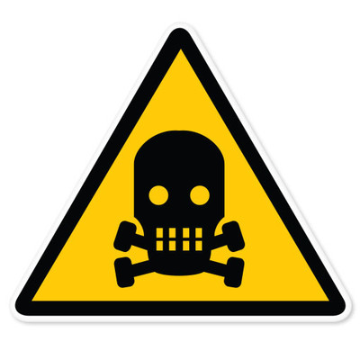 Nuclear Danger Warning sign sticker decal 4" x 4" | eBay