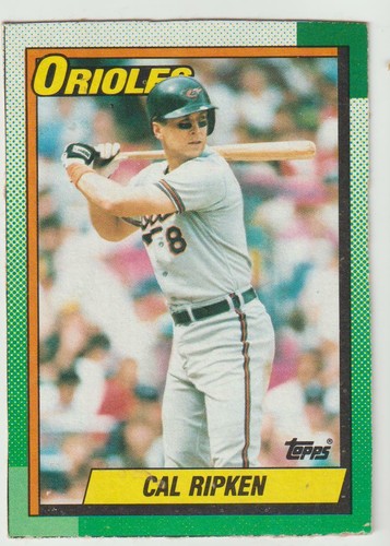 1990 Topps Wax Card #N Cal Ripken Jr. card, Baltimore Orioles HOF | eBay