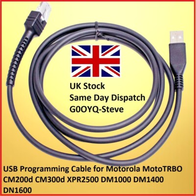 PMKN4147A USB programming cable Motorola DM1400 DM1600 2600 CM200 ...