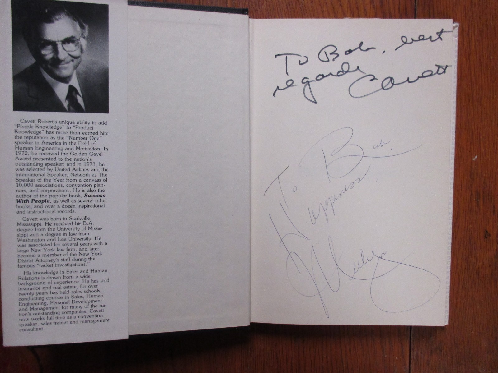 CAVETT ROBERT(Died-97)MERLYN CUNDIFF Signed Book(WE ARE IN THE PEOPLE ...