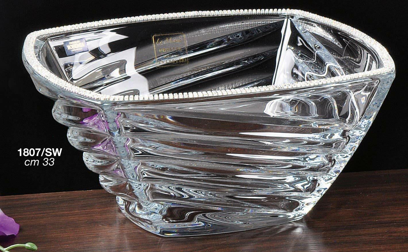 Italian Collection Crystal Square Bowl, Decorated with Swarovski ...