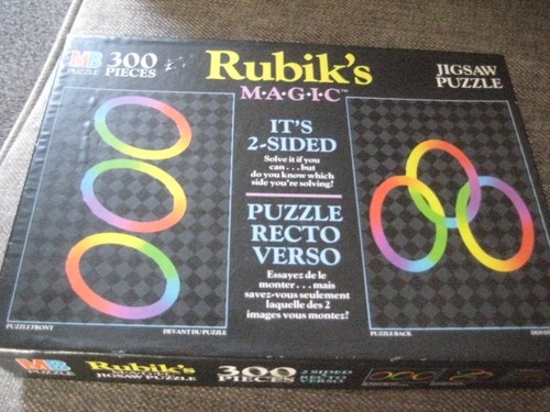 MB Puzzle 300 Piece Jigsaw Featuring RUBIK’S MAGIC 2 Sided Puzzle | eBay