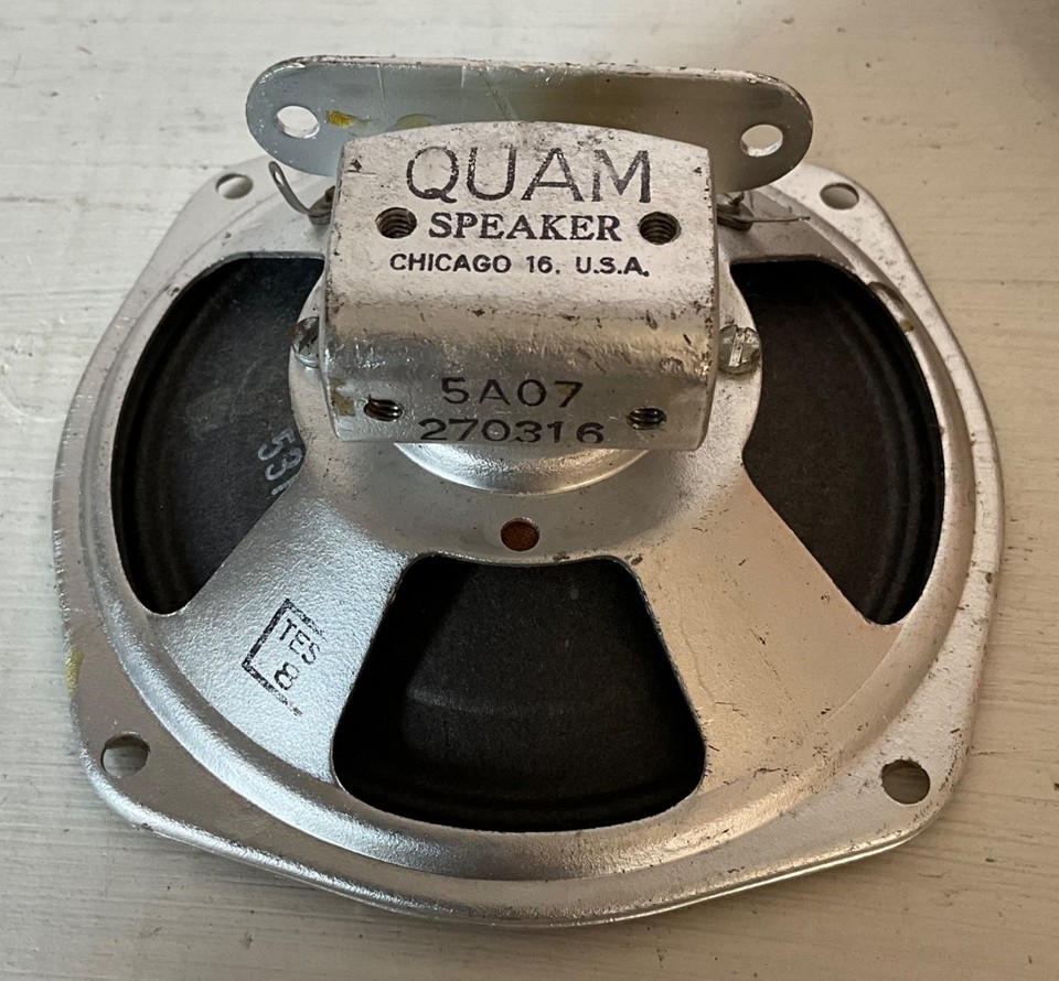 NOS Quam 5A07 5” Speaker New Old Stock Unused + Original Box Adjustia ...