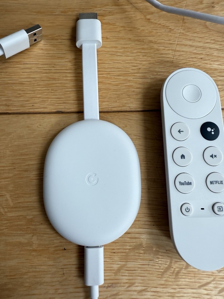 Google Chromecast with Google TV HD Media WiFi Streaming Stick Snow ...