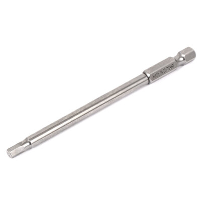 1/4" Hex Shank 100mm Long 4mm Hexagonal Tip Magnetic Hexagon ...