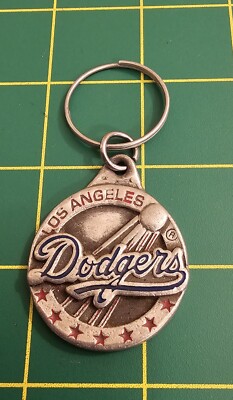 Vintage Silvertone Los Angeles Dodgers Metal Keychain, Keyring | eBay