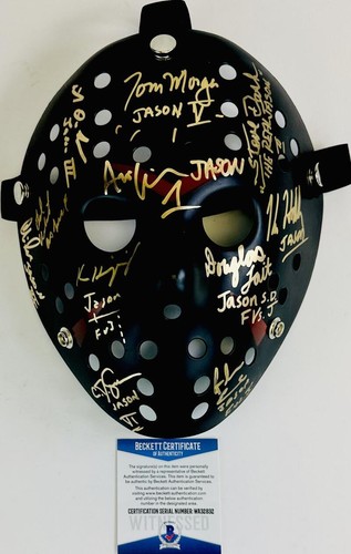 STEVE DASH TED WHITE KANE HODDER SIGNED JASON VOORHEES MASK FRIDAY THE ...