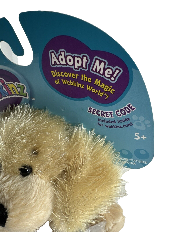 NEW Webkinz Golden Retriever Plush Dog Puppy Doll Mini Lil Kinz Code ...