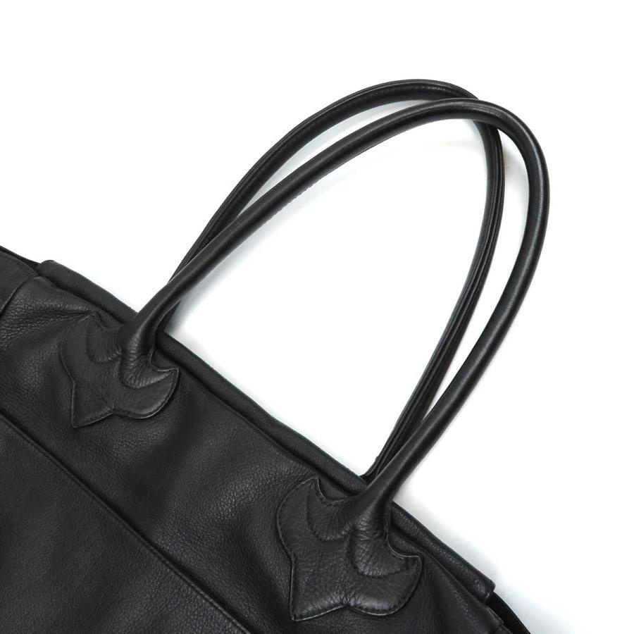 ys38 Chrome Hearts Cross Patch 4 Pocket Leather Tote Bag Unisex Black ...