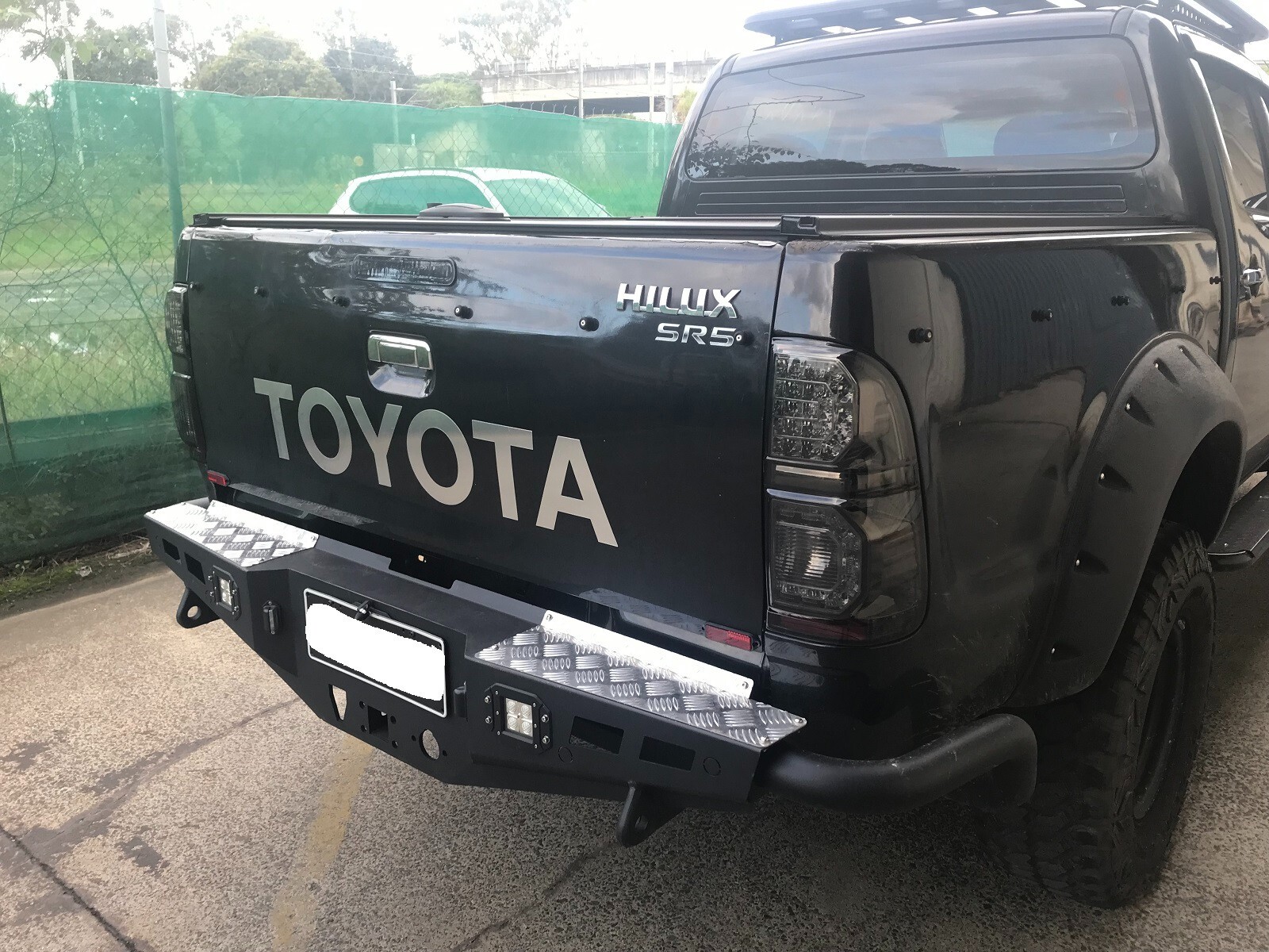 Semi Smoked LED Rear Tail Pair Lights Fit Toyota Hilux N70 2005-2015 ...