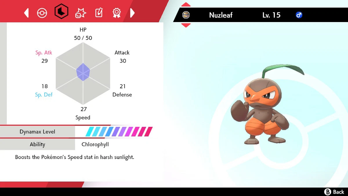 Shiny Nuzleaf