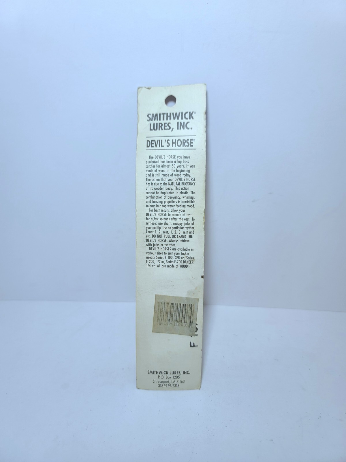 Vintage Smithwick Devil's Horse Fishing Lure F-107 - NOS | eBay