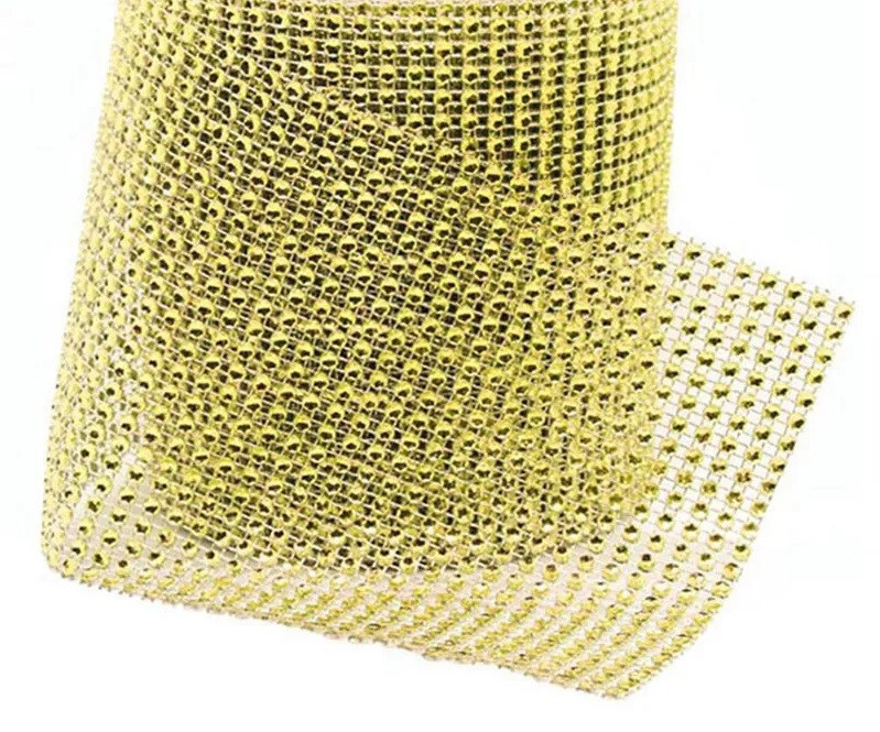 Rhinestone Mesh With Diamonds