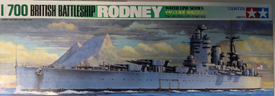 Vintage 1/700 Tamiya Rodney original Water Line Series plastic model ...