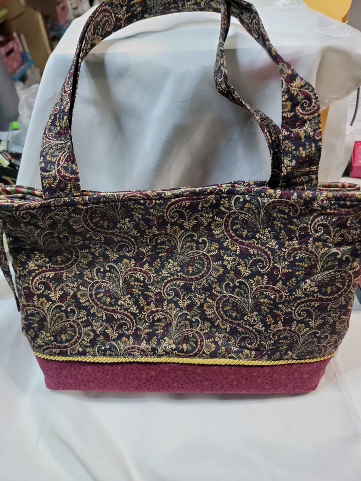 Women's Handbag Floral Shoulder Bag Tote Bags Medium Purse Handmade ...