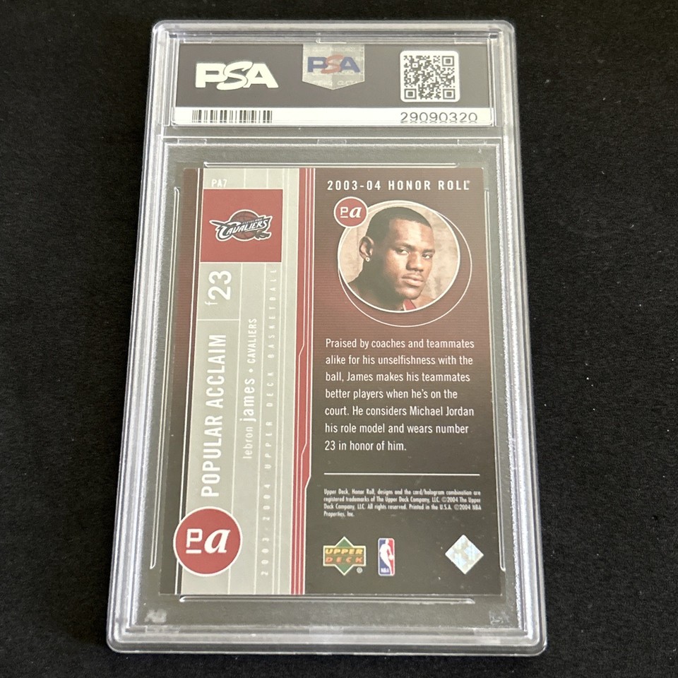 2003-04 UD Honor Roll Popular Acclaim LeBron James Cavaliers RC Rookie ...
