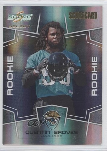 2008 Score Select Rookie Scorecard /100 Quentin Groves #372 Rookie RC ...