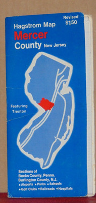 1972 Hagstrom's Street Map of Mercer County, New Jersey | eBay