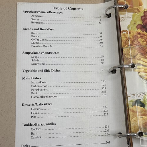 Vintage Cookbook 3 Ring Binder Simply Delicious Herbergers Employees ...