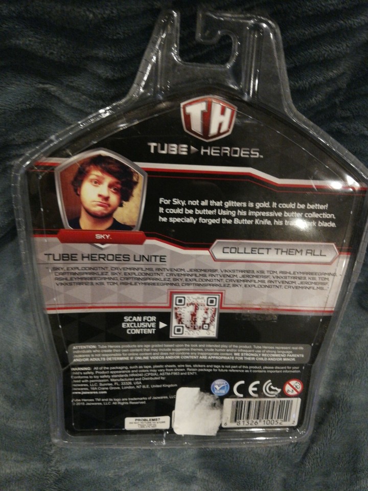 Tube Heroes 3" Sky 10052 Action Figure with Accessories New Jazwares ...
