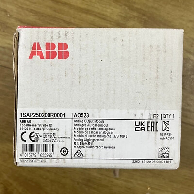 one new AO523 1SAP250200R0001 ABB analog output module fast Ship | eBay
