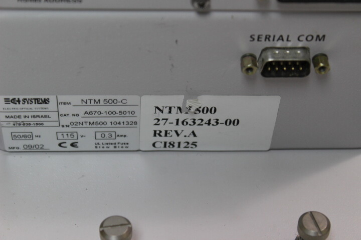 4619 Electro Optical NTM500-C A670-100-5010 (Novellus P/N: 27-163243-00 ...