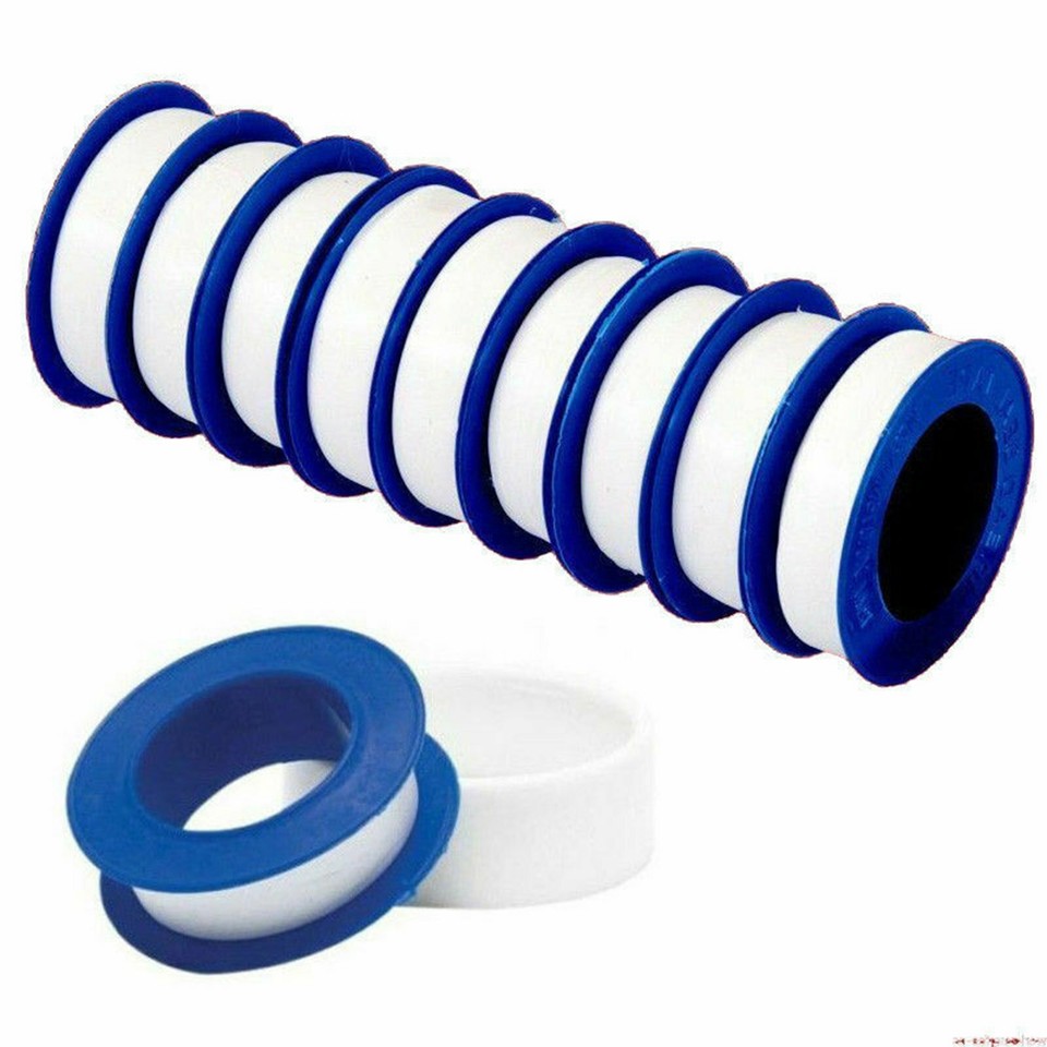 12PCS Water Tape 12mmx10M white thread PTFE plumbing tape plumbers ...