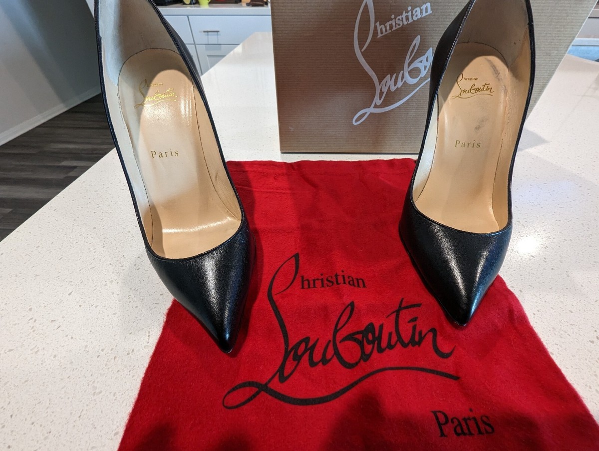 Christian Louboutin Size 38 Pigalle Follies Black, EUC Christian Louboutin Size 38 Pigalle Follies Black, EUC